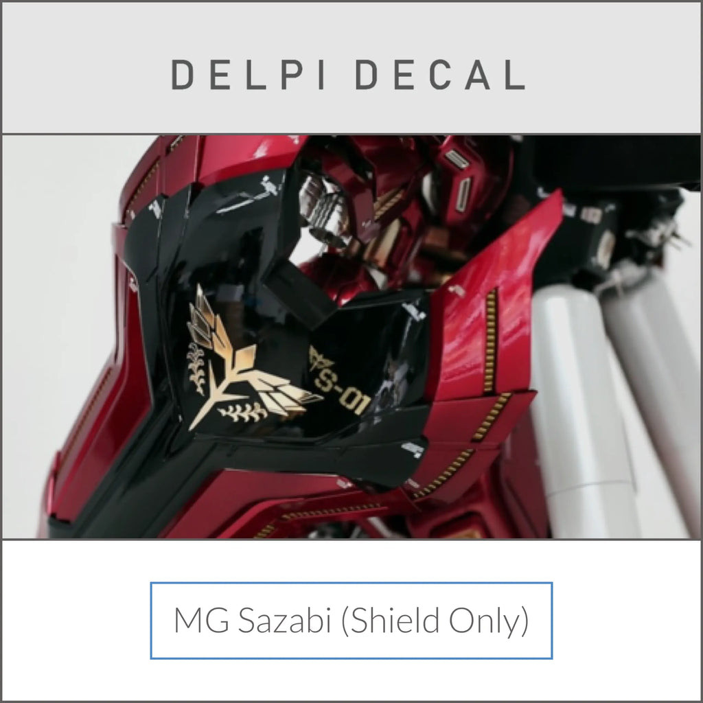 Delpi Decal (Metal Sticker) MG Sazabi Ver.Ka (Shield Only) (Gold ...