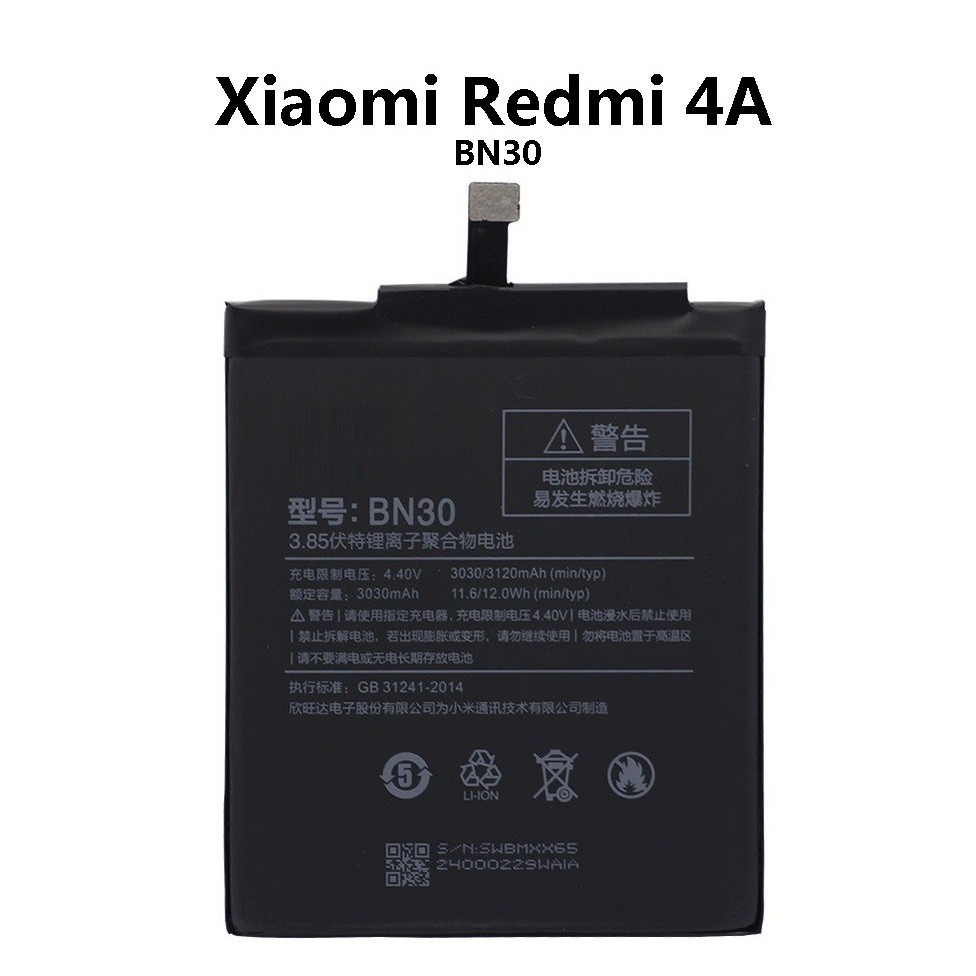 Xiaomi Redmi 4A / Redmi4A BN30 Battery For Repair Replacement Bateri ...