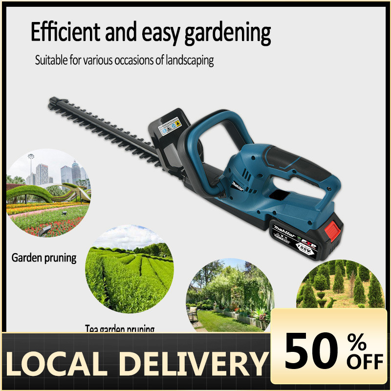 Hedge Trimmer Mesin Trim Pokok Bunga Tree Trimmer cordless Hedge ...