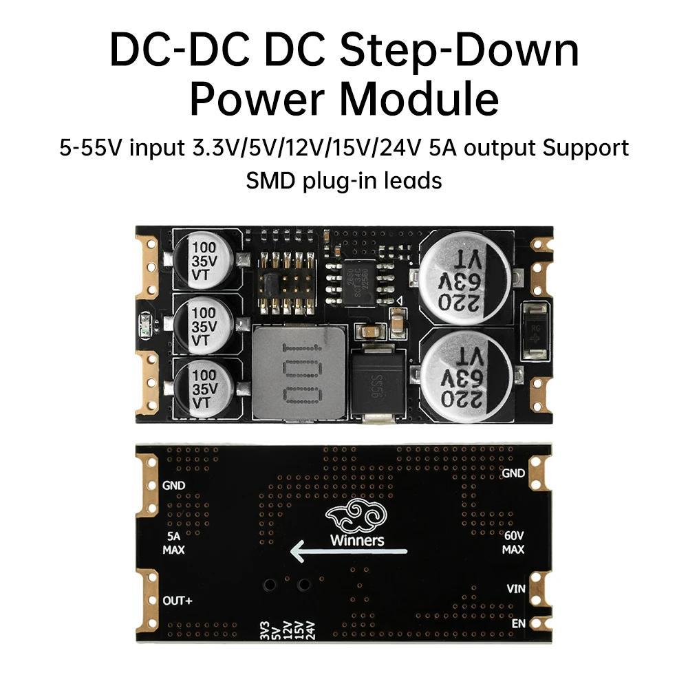 5A Mini DC Buck Converter Board Output 3.3V/5V/12V/15V/24V DC Step Down ...