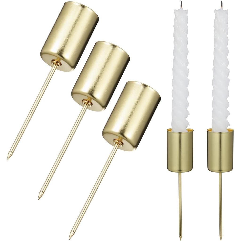5Pcs Christmas Taper Candle Holder Candlestick Liners Inserts Cup ...