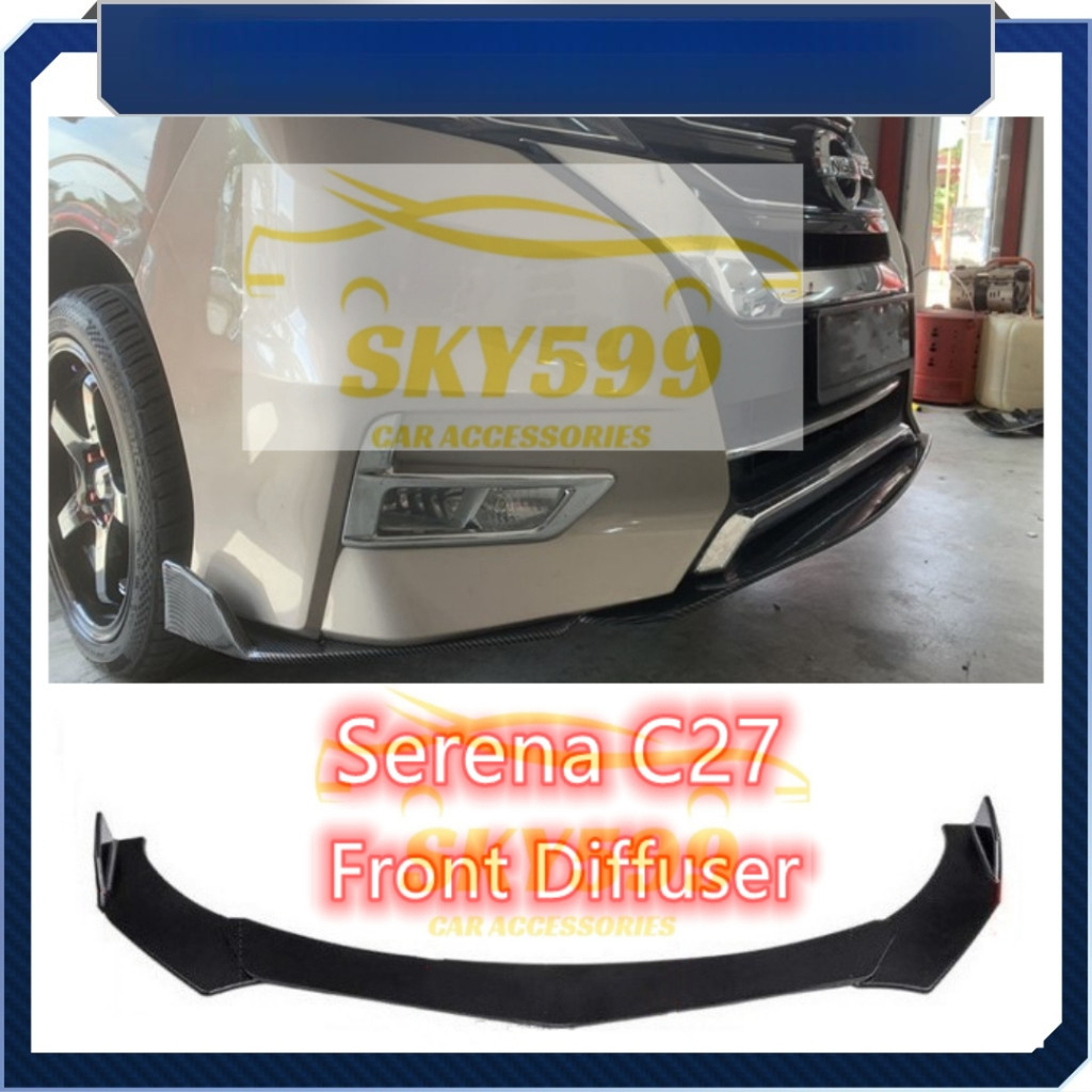 Nissan Serena C27 2017-2025 Front Bumper Diffuser Lip Wrap Angle ...