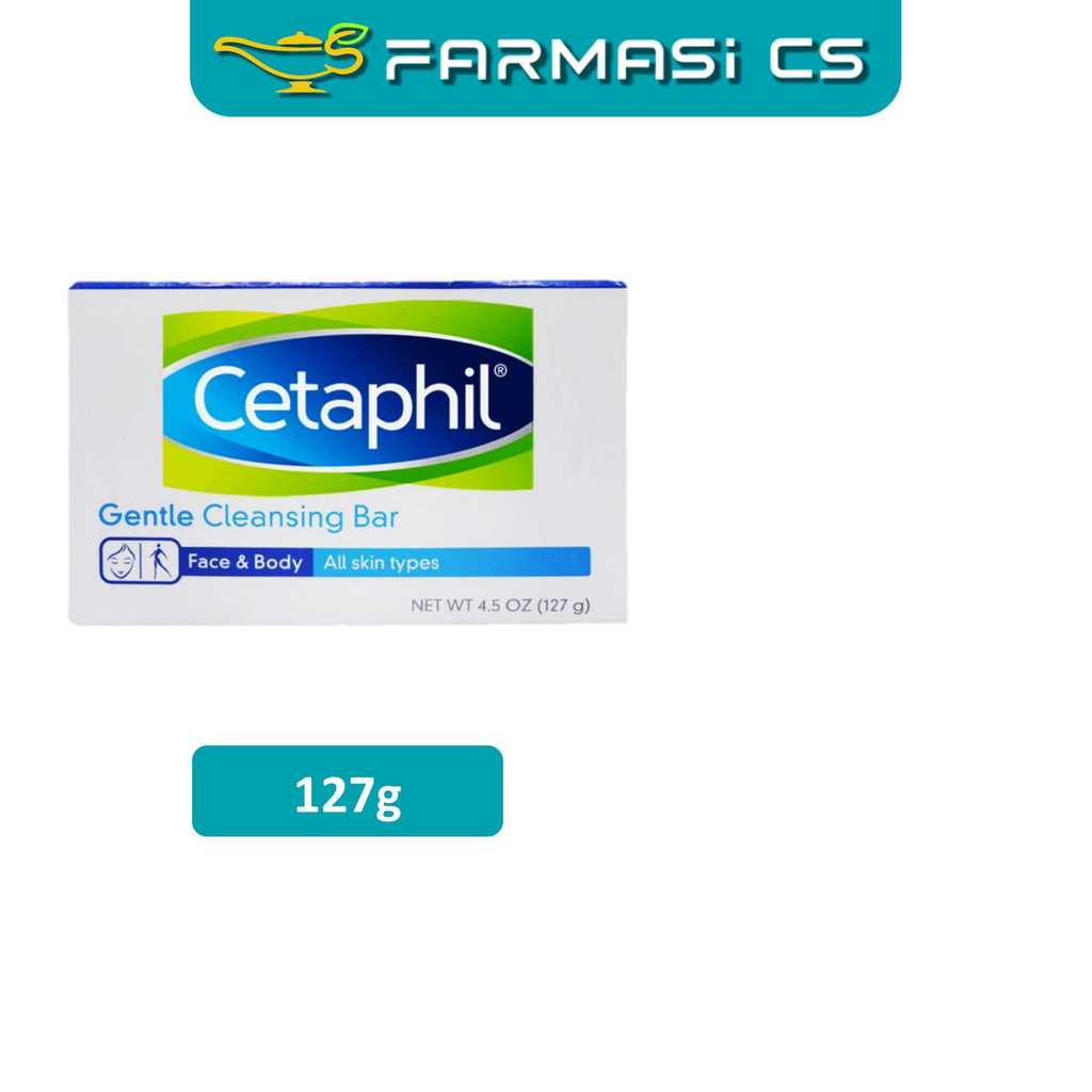 Cetaphil Gentle Cleansing Bar Soap 127g EXP:05/2026 [ FARMASI CS ...
