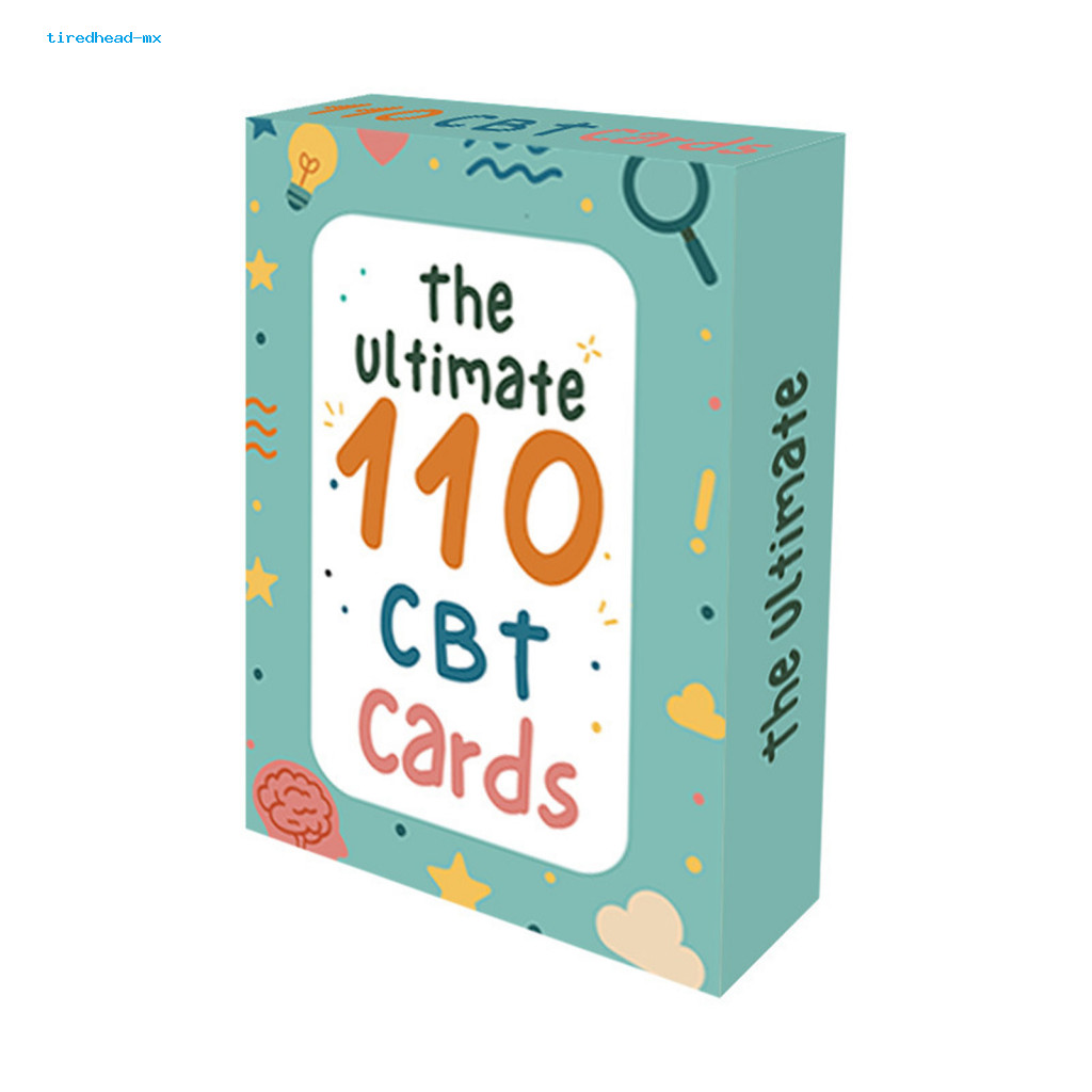 tiredhead Cognitive Restructuring Tool Behavioral Therapy Cards 110pcs ...