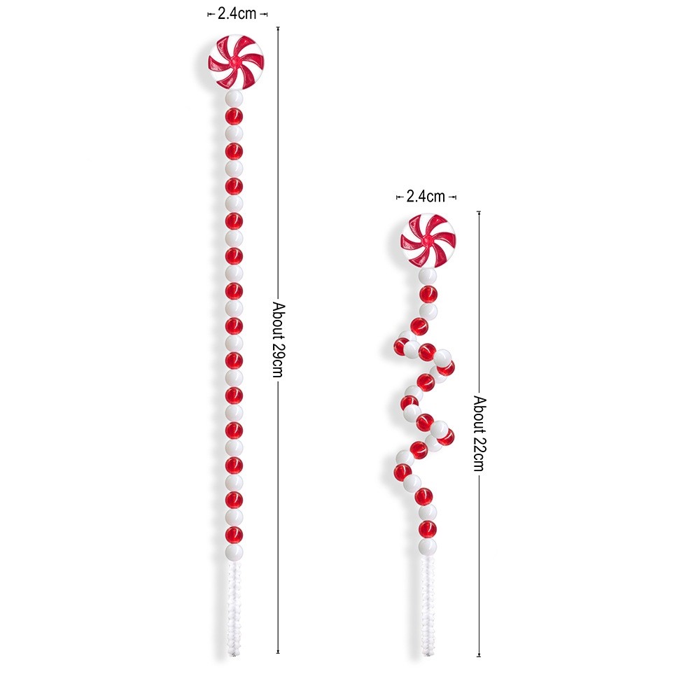 Christmas Candy Cane Hanging Swirl Decorations - Red And White Lollipop ...