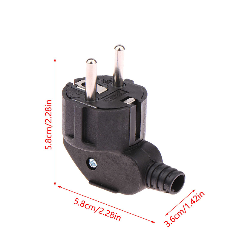 [rangevoyage2] EU Plug Adapter 16A Flame Retardant Male Replacement AC ...