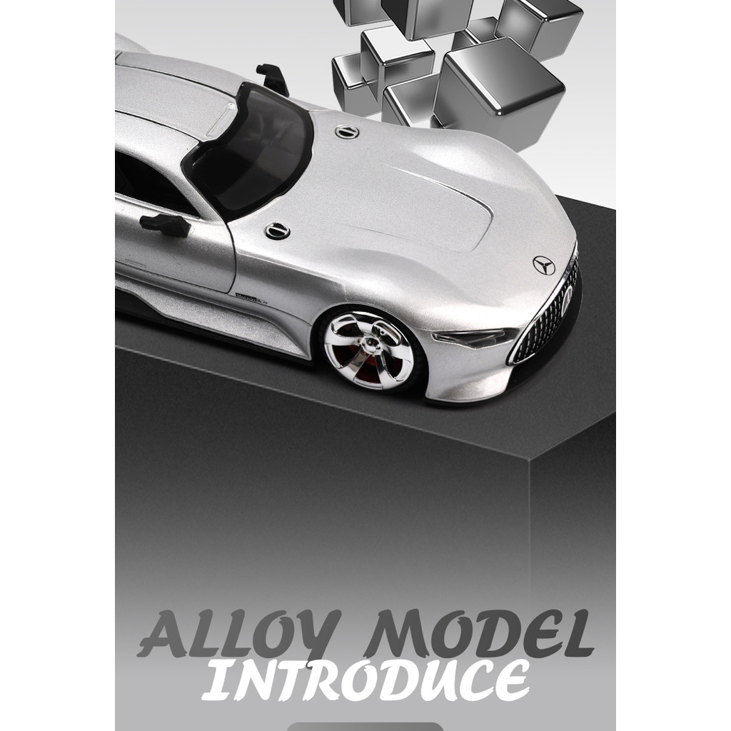1: 32 Benchi AMG-GT Alloy Car Model Pull Back Sound Light Home ...