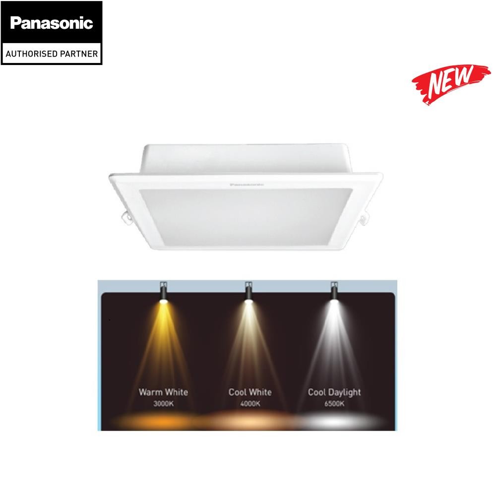 PANASONIC LED RECESSED DOWNLIGHT (12W) CUT OUT SIZE 125MM - SQUARE 1PC ...