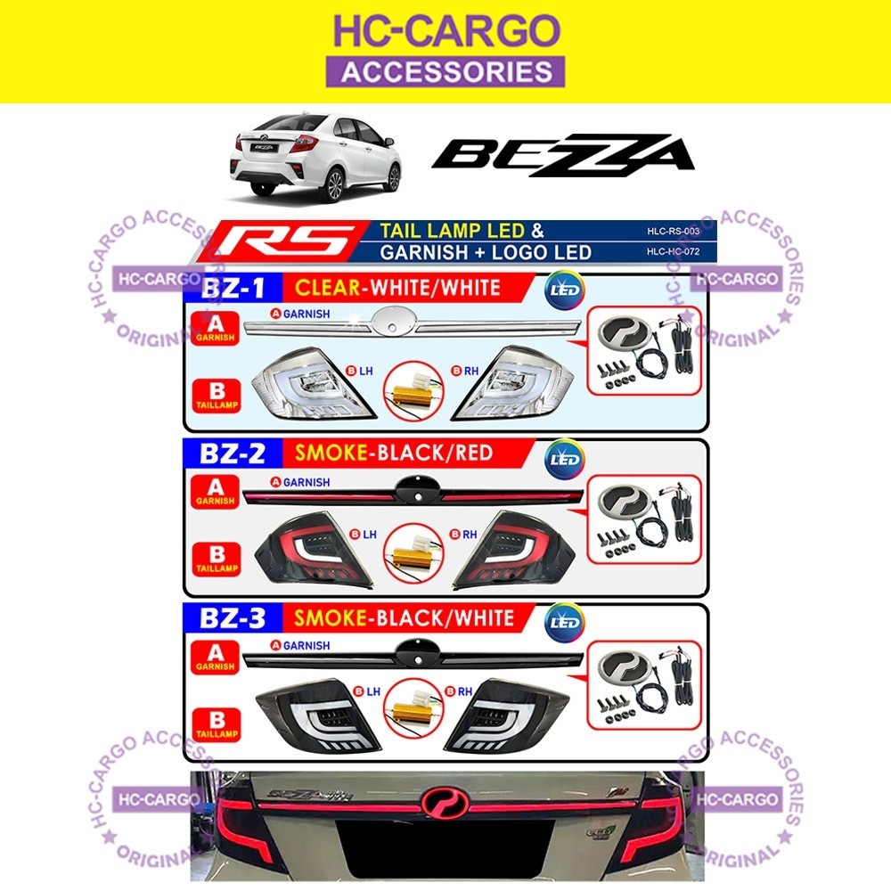 Perodua Bezza 2016 - 2025 RS Dynamic Tail Lamp With Signal Running ...