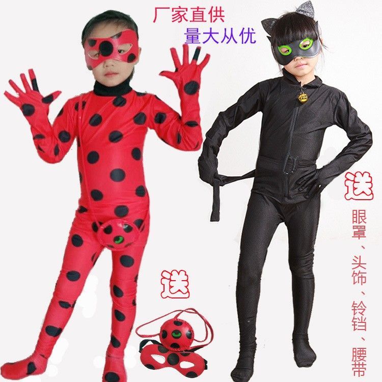 Children's Day Ladybug Black Cat Noir Halloween Adult Miracle Girl ...