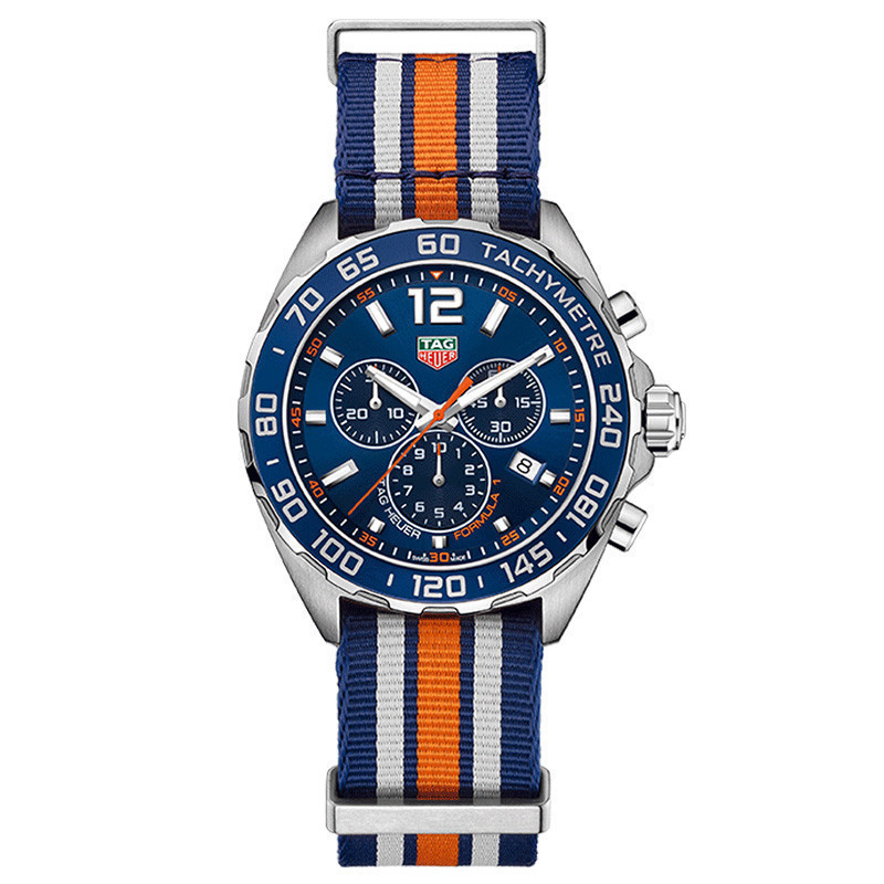 TAGG Heuers F1 Series Swiss Nylon Strap Quartz Chronograph | Shopee ...