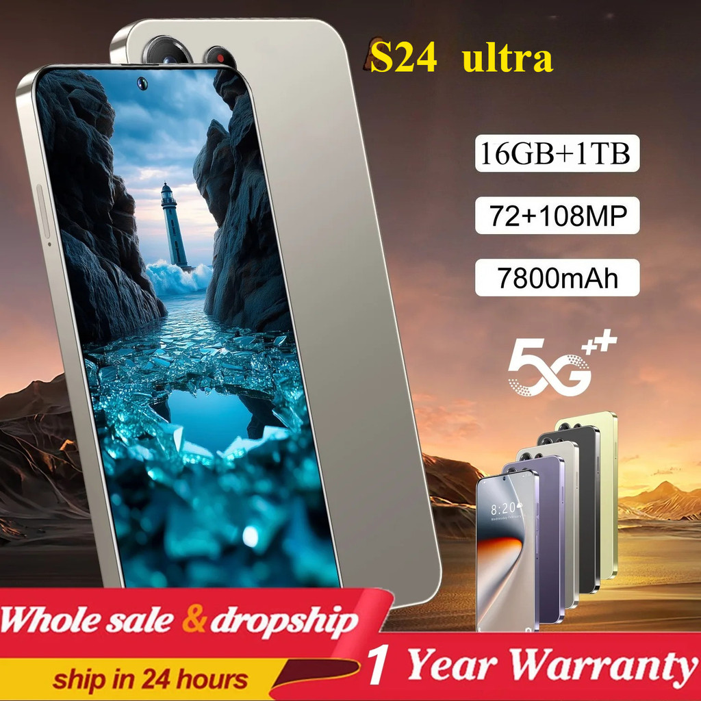 SMS 24 Ultra Cellphones Original Intelligent 5G Dual Card Dual Standby ...