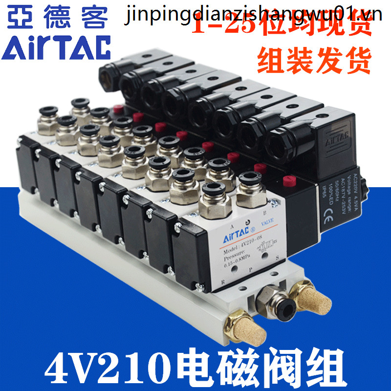 Yadeke Solenoid Valve Set 4V210-08B 4V110-06 24V Solenoid Valve ...