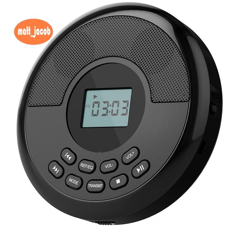 Portable CD Player Rechargeable Discman with Dual Speakers and ...