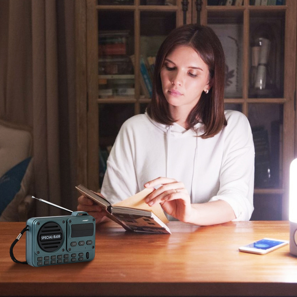 Portable FM Radio Rechargeable Digital Radio Recorder with LED Display ...