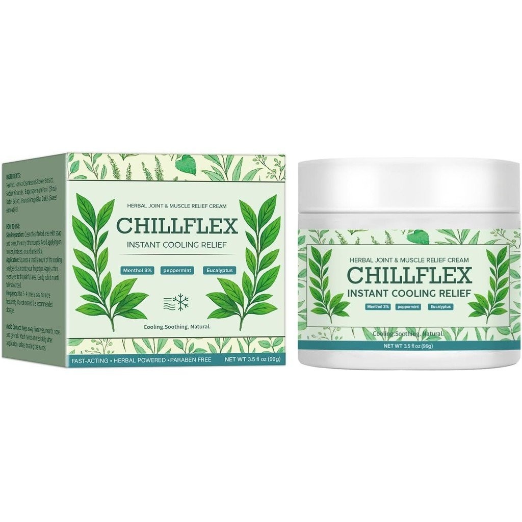 CHILLFLEX Instant Cooling Relief Cream Soothing Cooling Gel Extra ...