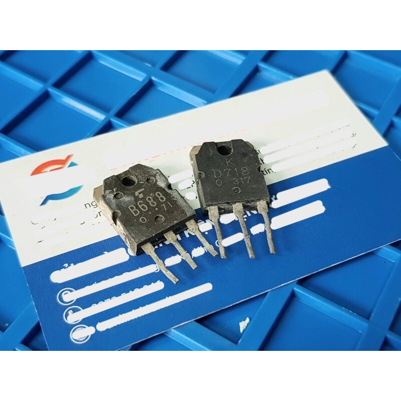 [Combo 3 bag] Transistor Pair D718 B688 8A 120V TO-3P (Disassemble ...