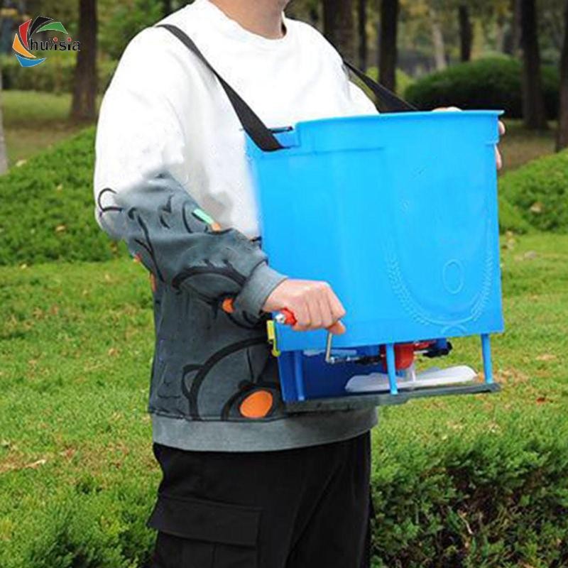 [chulisia] Manual Manure Spreader Ergonomic Handle Hand Crank Seeder ...