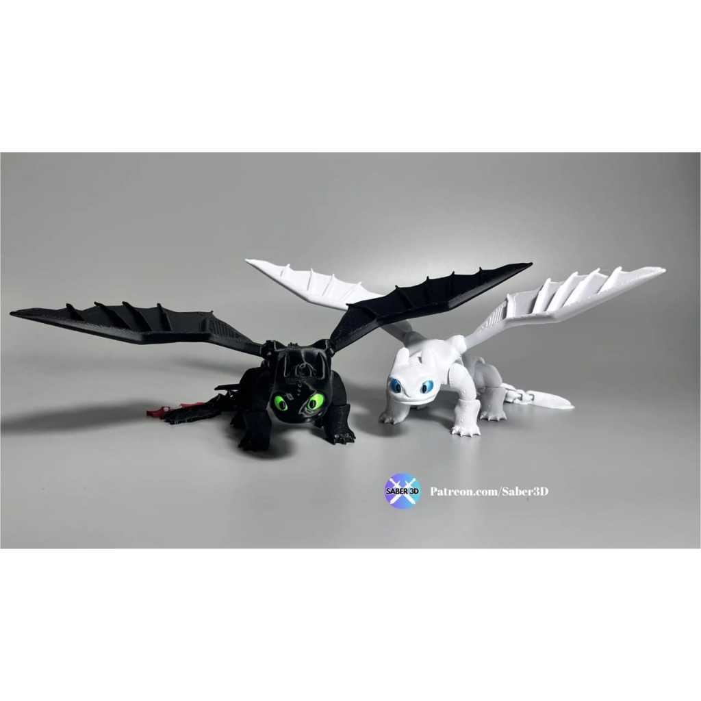 Toothless Action Figure Toy How To Train Your Dragon Flexi Articulated ...