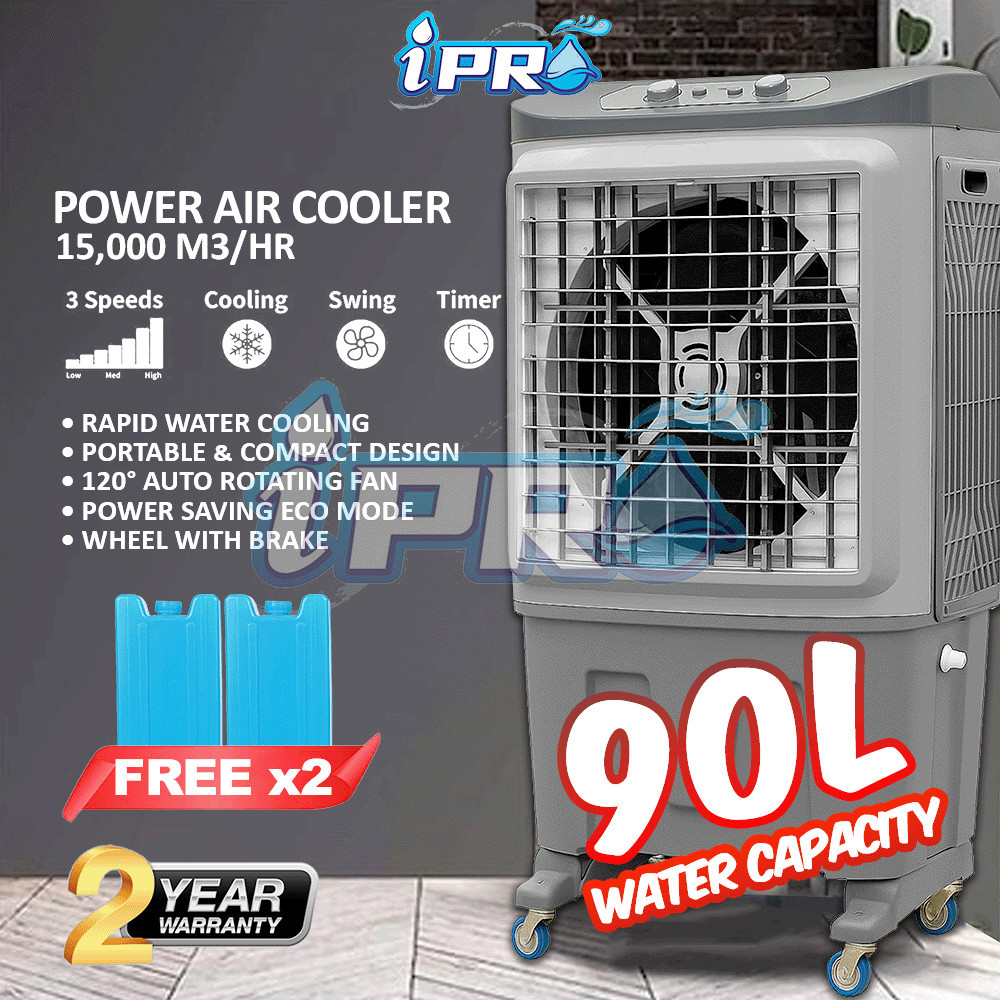 iPRO Evaporative Commercial Air Cooler 90L Large Water Tank Portable ...