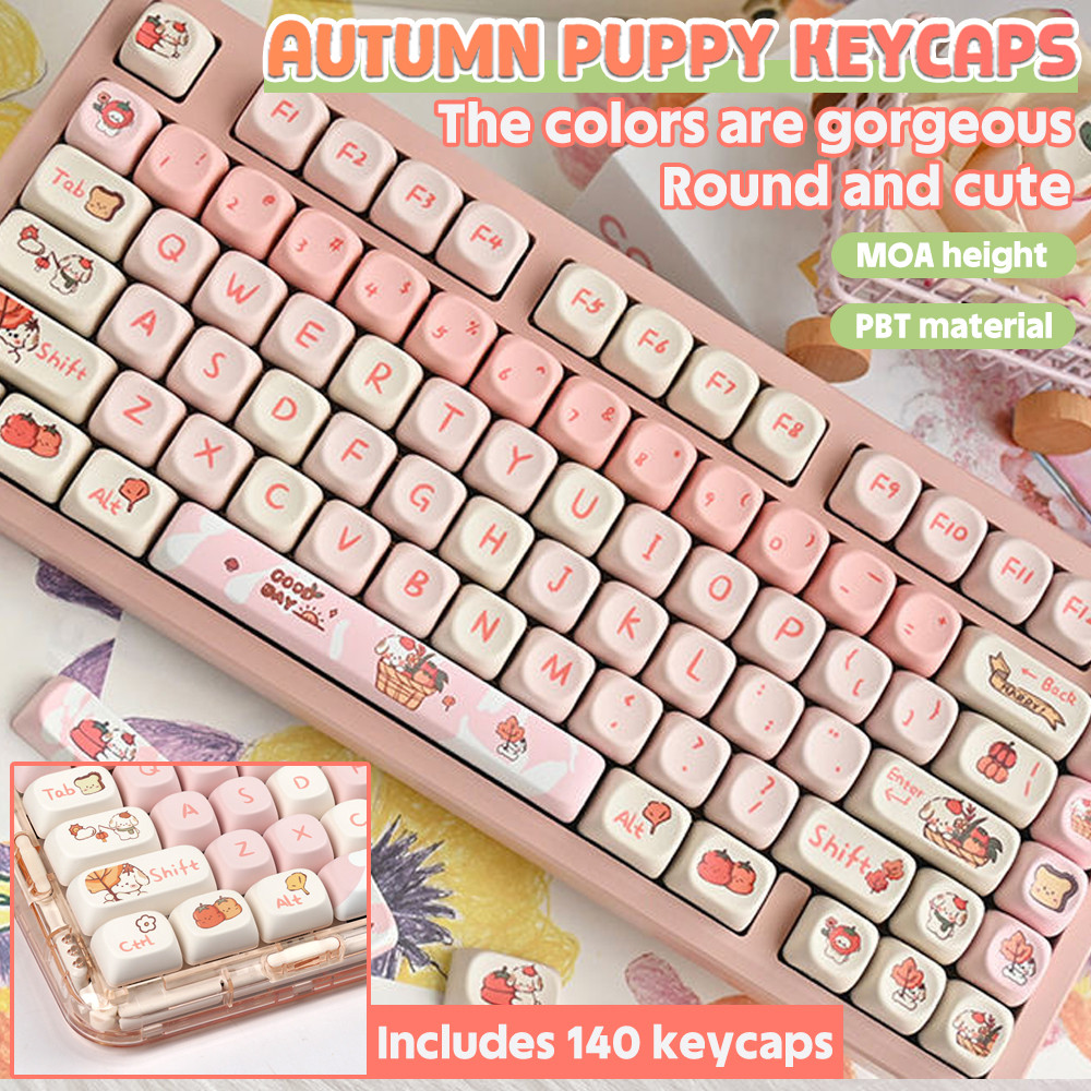 Puppy Profile MOA Keycaps 5-sided Height Cute Sublimation Cartoon ...