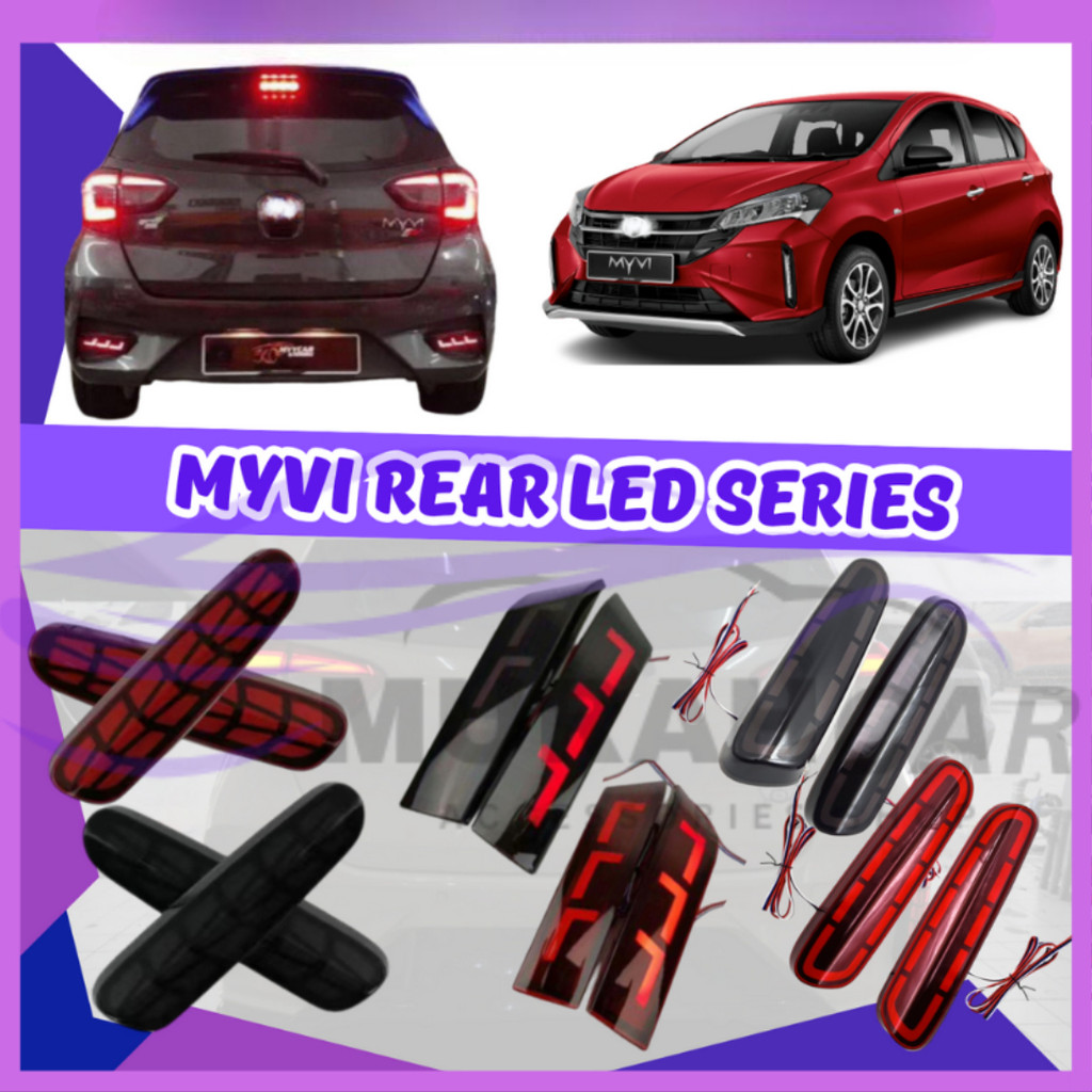 Perodua Myvi 2018-2025 Rear LED Bumper Lamp 2pcs | Shopee Malaysia