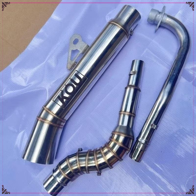 Exhaust Kou super open canister 51mm stainless pipe Ex5/Lagenda/Smash ...