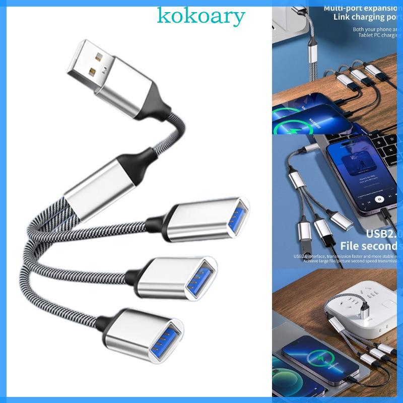 KOK USB Y Splitter Cable for Charging OTG 3 in 1 USB Male to 3 USB 2 0 ...