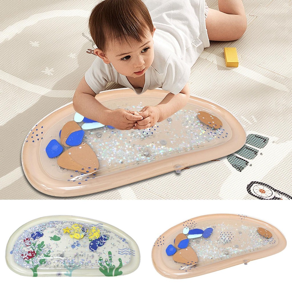 Water Tummy Time Mat Inflatable Tummy Time Mat Toys Activity Cool ...