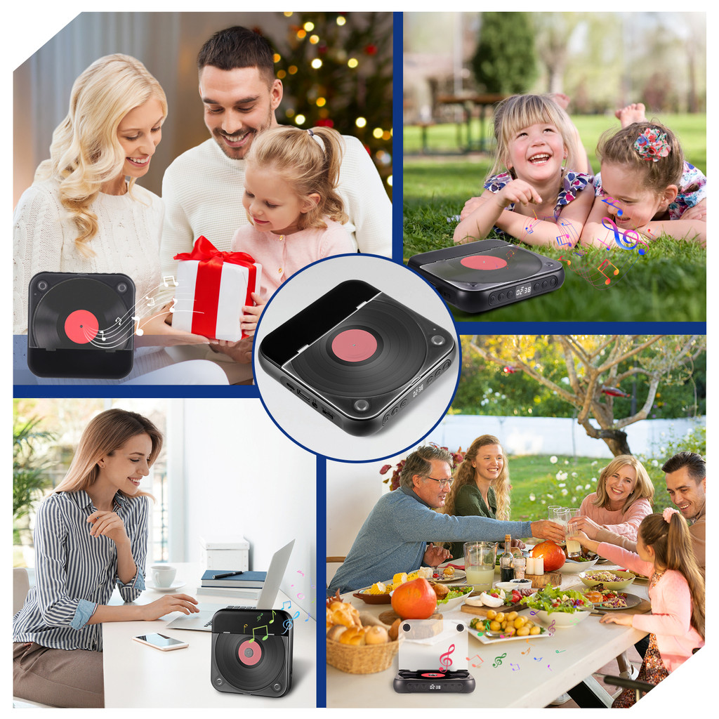 ⭐️【Local warehouse+COD】⭐High Quality Portable CD Player with Bluetooth ...