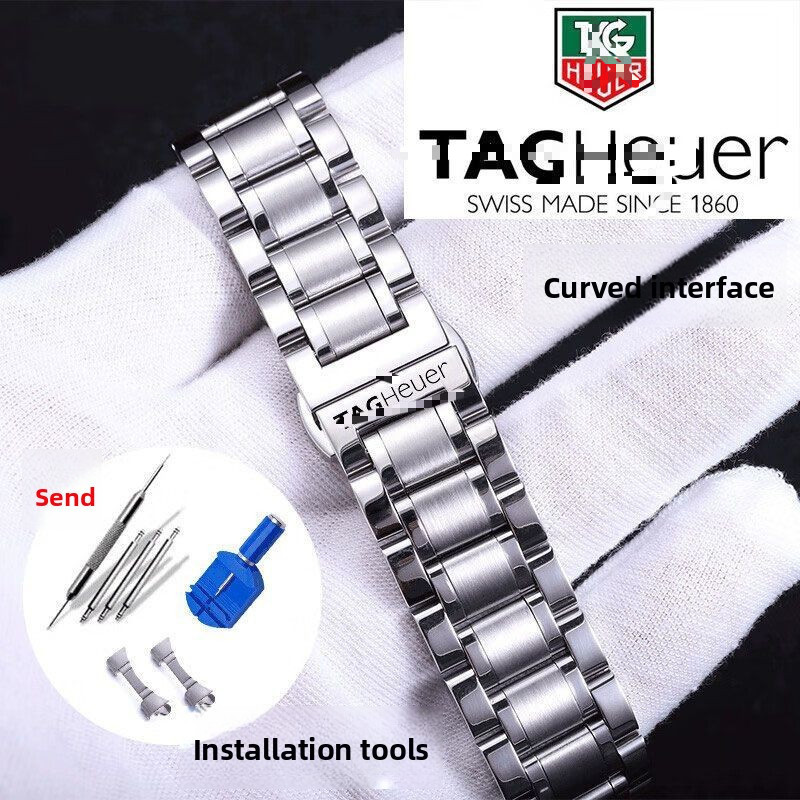 Compatible with TAG Heuer, stainless steel watch band for TAG Carrera ...