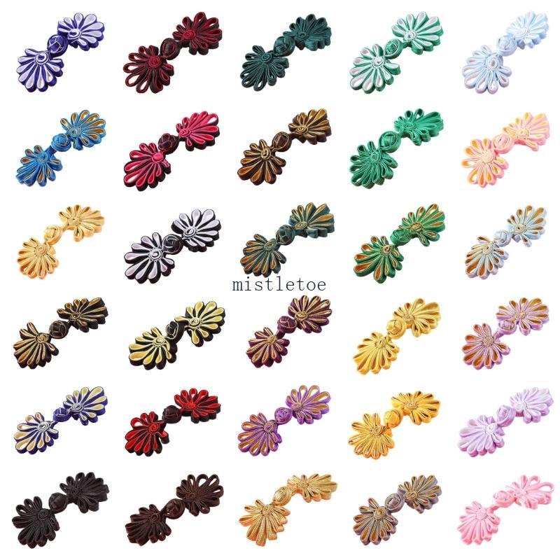 MIS 5 Pairs Pack Cheongsam Buttons Chinese Knots Button Closure Sewing ...