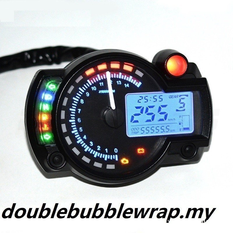7-Color LED Digital Meter Motorcycle RX2N ATV LCD Speedometer ...
