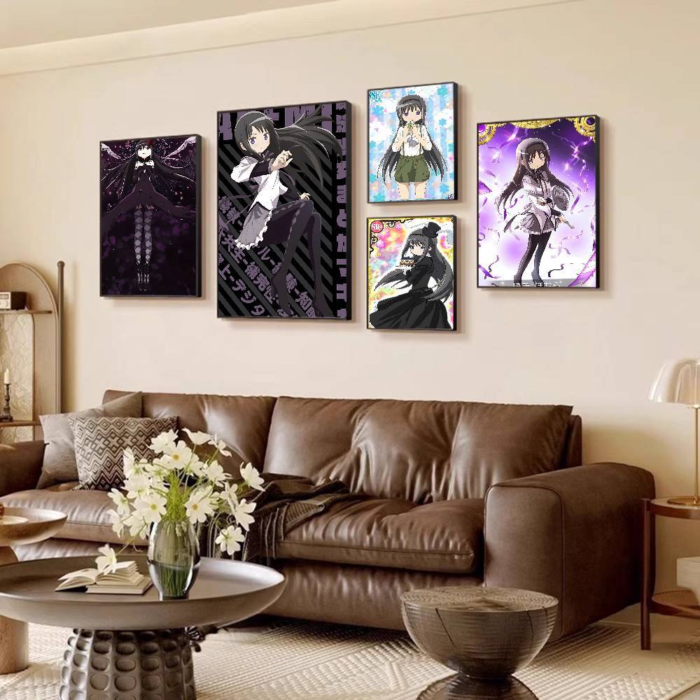 Homura Akemi Anime Whitepaper Poster Waterproof Paper Sticker Coffee ...