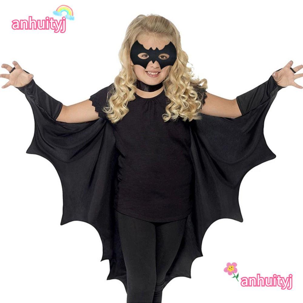 AHTY Black Bat Wing Cape, Bat Wing Vampire Shape Bat Wing Cloak ...