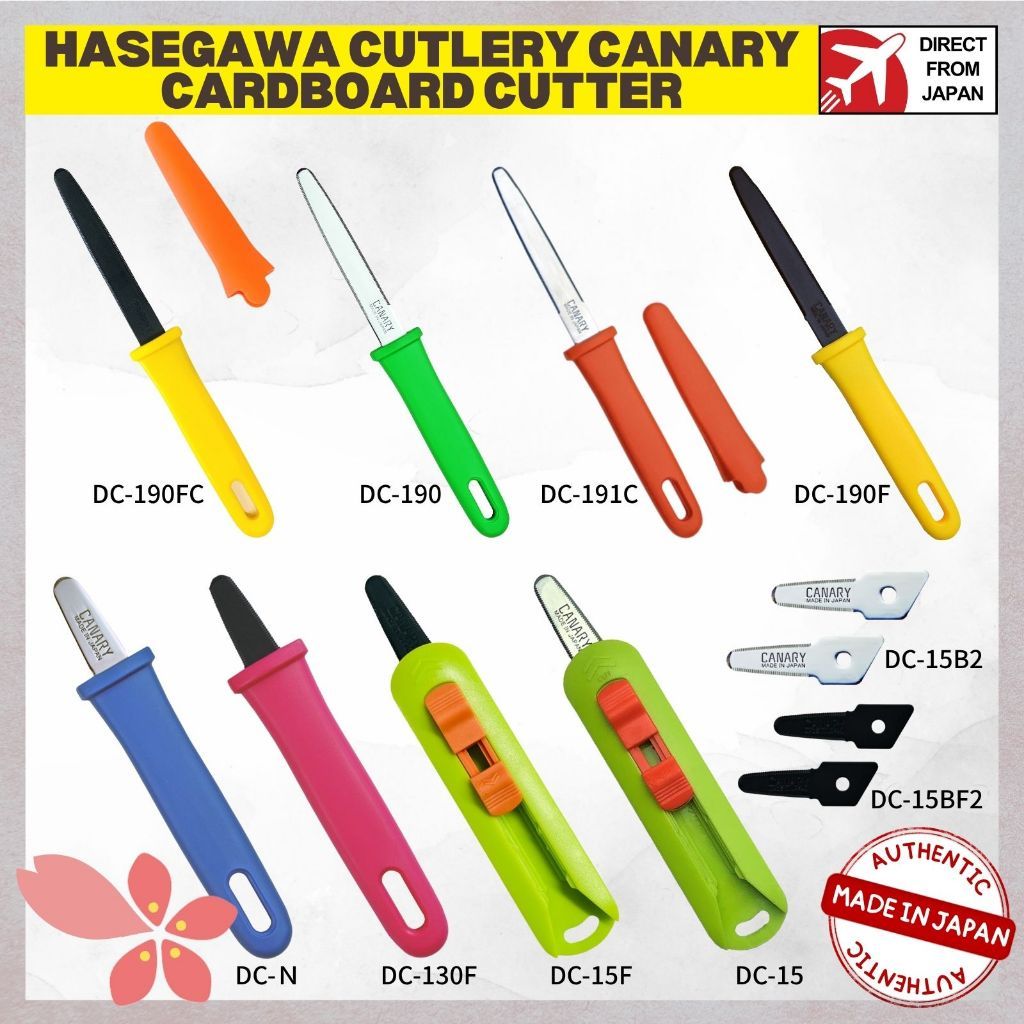 Hasegawa Cutlery CANARY Dan-chan Cardboard Cutter (Various Types), Made ...