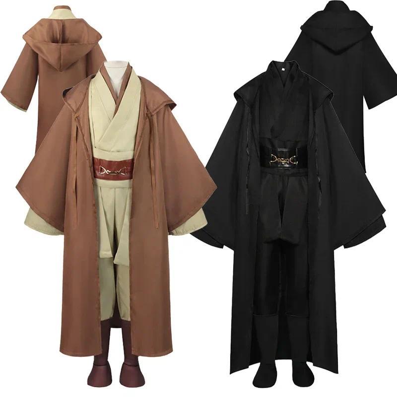 Kid Children Jedi Knight Cosplay Costume Obi Wan Kenobi Uniform Suit ...
