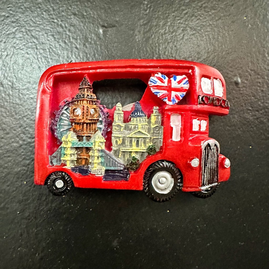 [In Stock] 3D Double-Decker Bus & Big Ben Resin Fridge Magnet – London ...