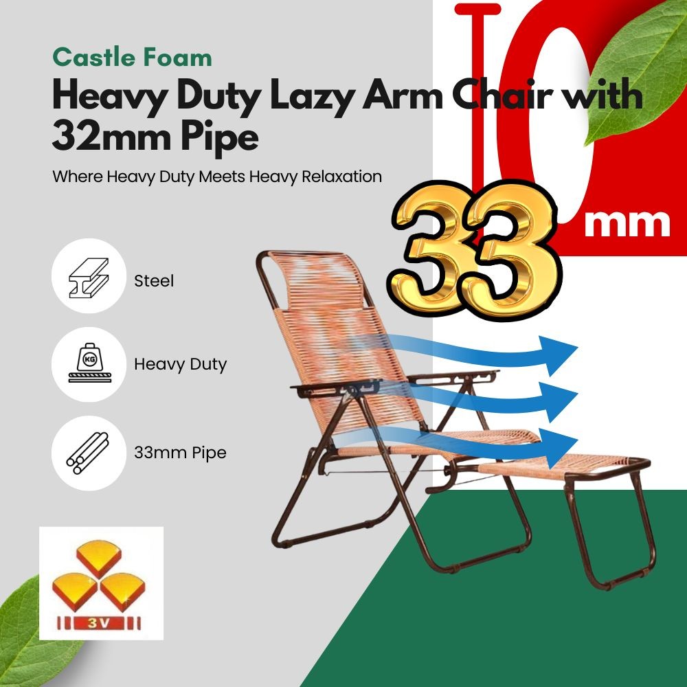 CastleFoam 3V 33mm Relaxing Chair (SLX704D) / Lazy Chair/ Kerusi Malas ...