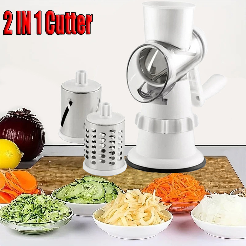 2 In 1 For Vegetable Cutter Round Chopper Shredder Potato Home Kitch ...