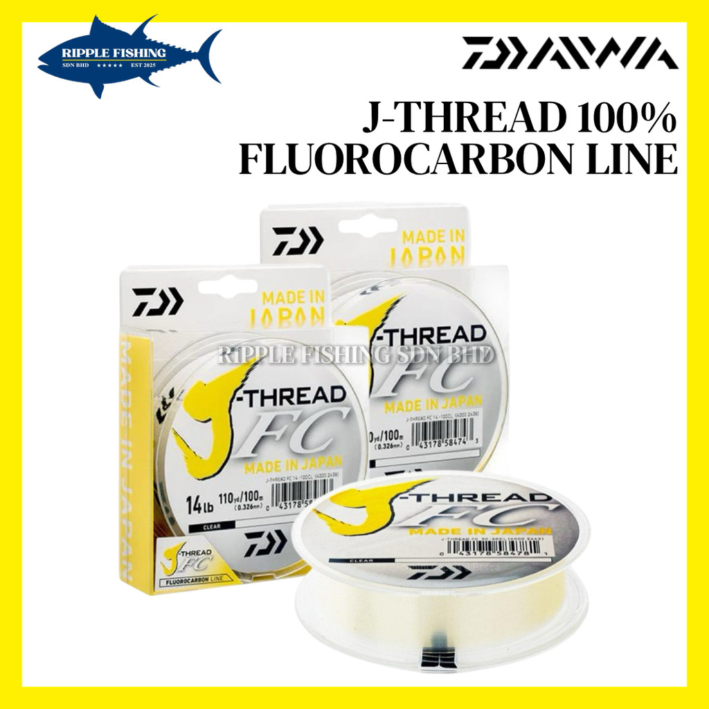 DAIWA J-THREAD 100% FLUOROCARBON LINE ( MADE IN JAPAN ) | Shopee Malaysia