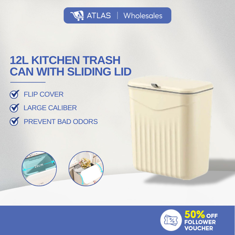 ATLAS Hanging Trash Can/Dustbin Rubbish Bin bakul sampah dapur Cabinet ...