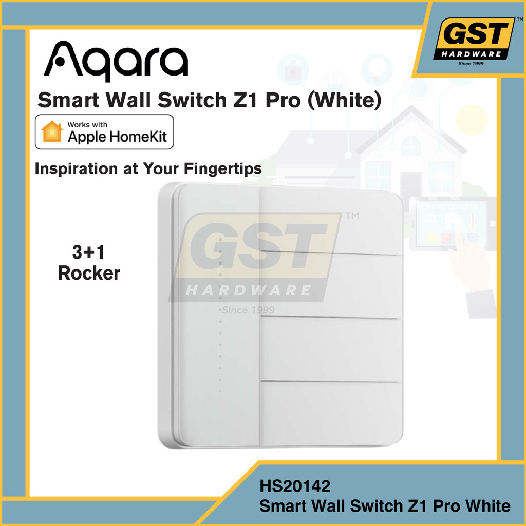 Aqara Z1 Pro Smart Wall Switch White (Single / Double / Triple / 3+1 ...
