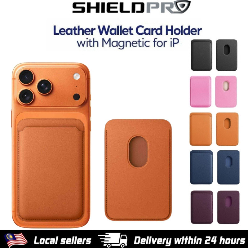 Universal Mag -Safe Magnetic Leather Wallet Card Holder Pocket Case ...
