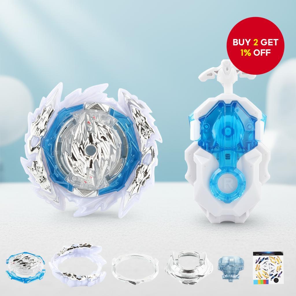 MQ Beyblade Burst B189 Single Guilty Longinus DB with B184 LR Launcher ...