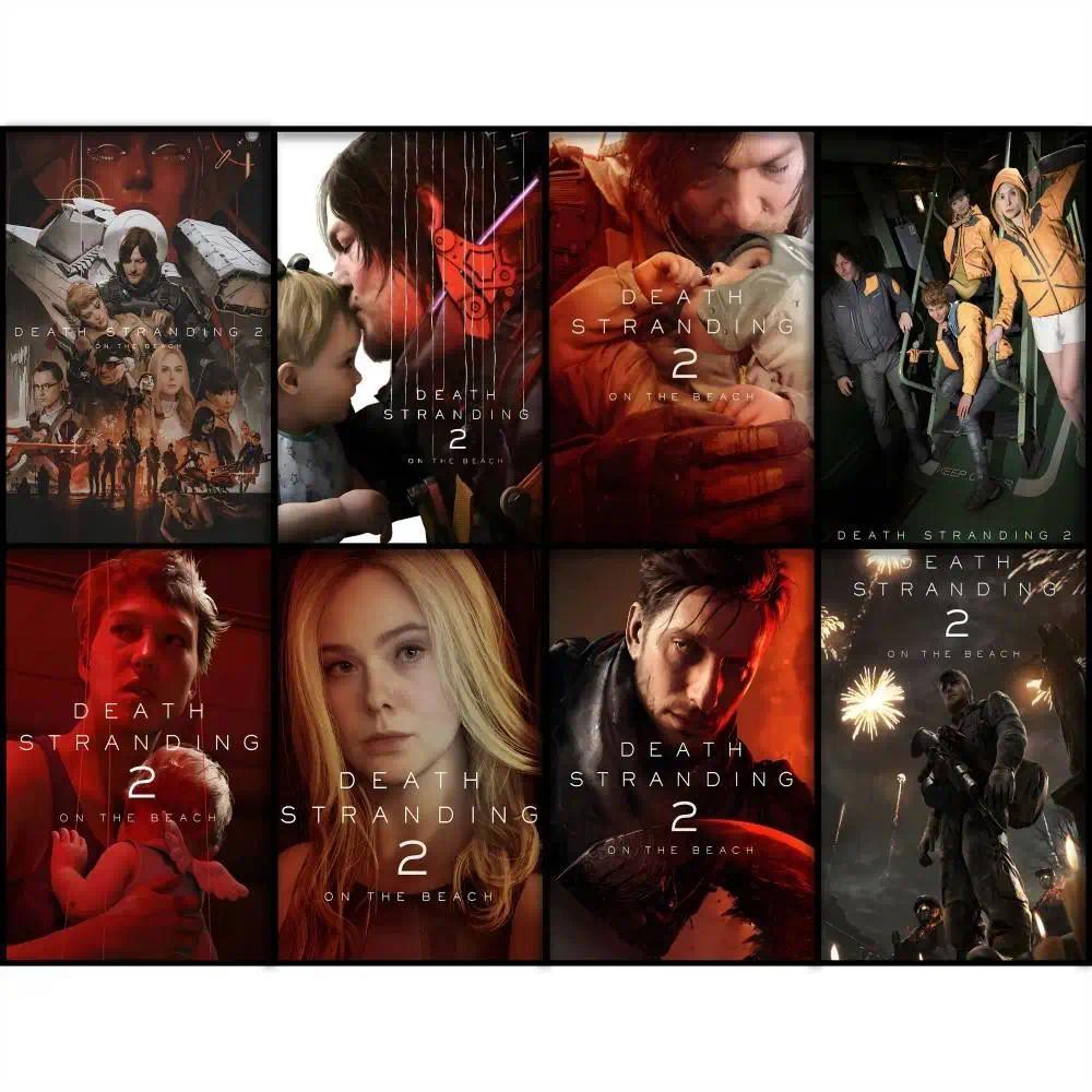 Poster Permainan D-Death Stranding 2 Sticker Lukisan Dinding Dekorasi ...
