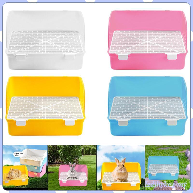 [READY STOCK] Small Cat Litter Box, Square Corner Litter Box, Cage ...
