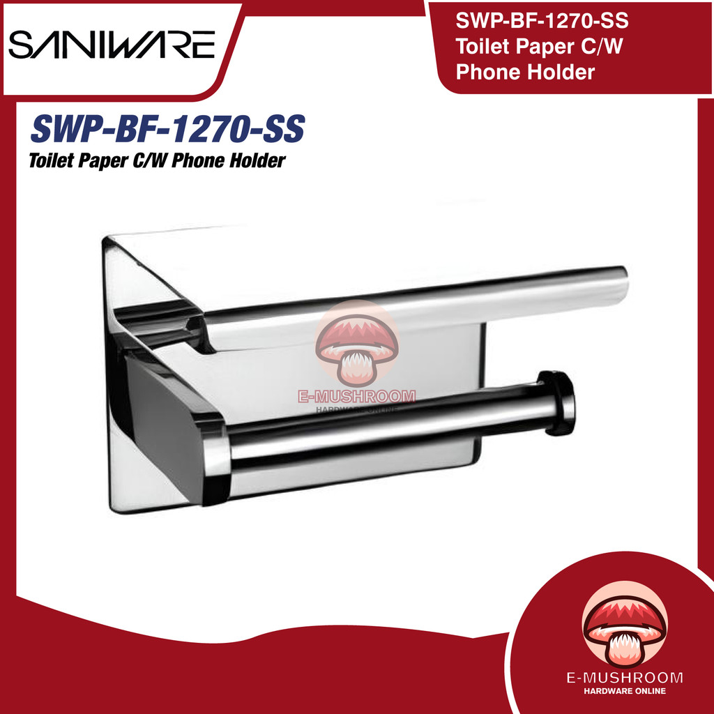 Saniware SUS304 Toilet Paper C/W Phone Holder SWP-BF-1270 | Shopee Malaysia