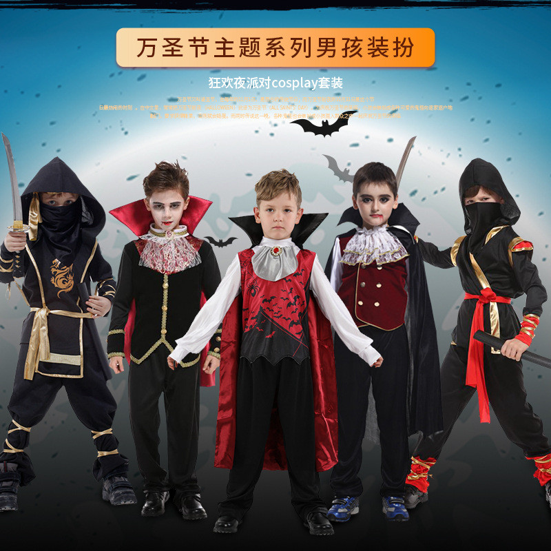 Halloween Costume Children Boys cosplay Girls Vampire Witch Costumes ...