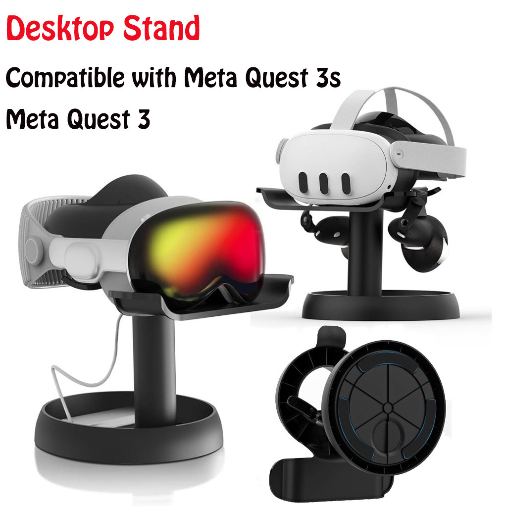 Universal VR Headset Stand Storage Holder | Anti-Slip, Stable Spacious ...